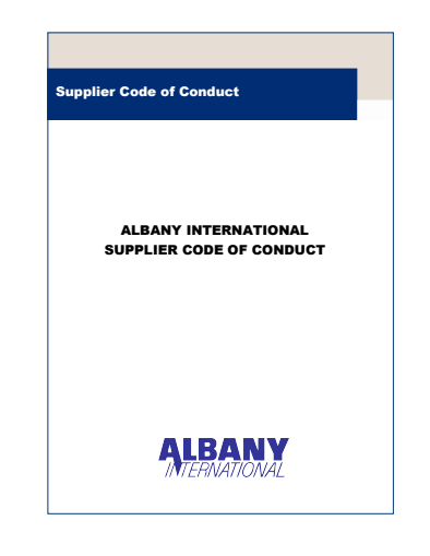 Albany International Supplier Portal